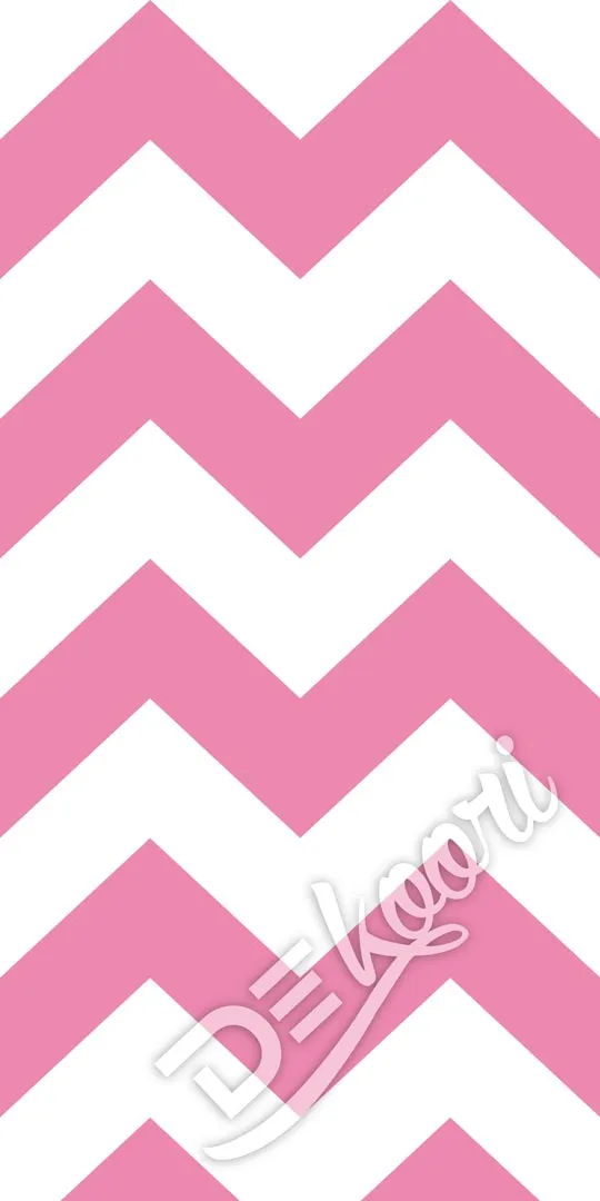 White and Pink Chevron Wallpaper